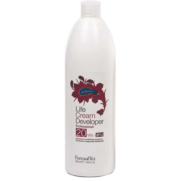 Crème oxydante 20 VOL. / 6% – LIFE CREAM DEVELOPER – (1000ml) – Farmavita